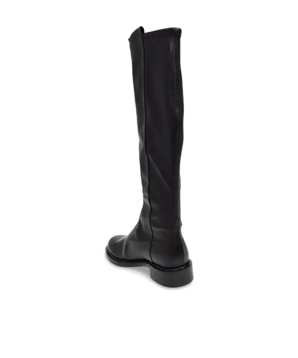 STUART WEITZMAN Round Toe Low Heel Pull-on Boots - Black
