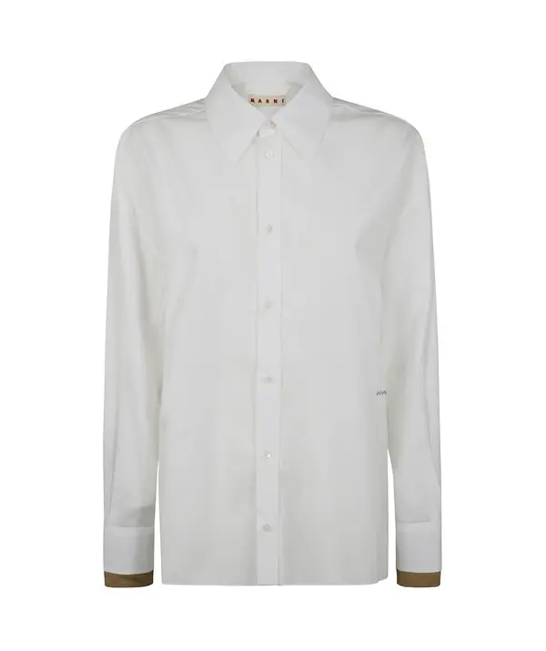 Marni Cotton Shirt With Button Cuffs - White