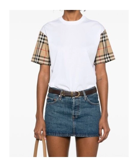 Burberry Vintage Checked Crewneck T-shirt - White