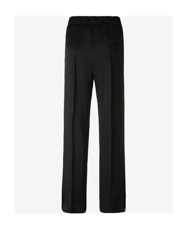 JIL SANDER High Waist Wide-leg Trousers - Black