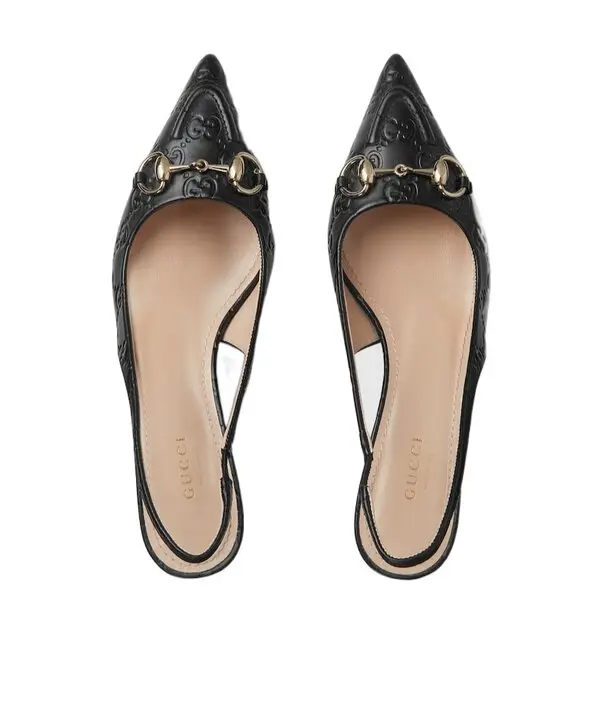 Gucci Horsebit Slingback Pumps