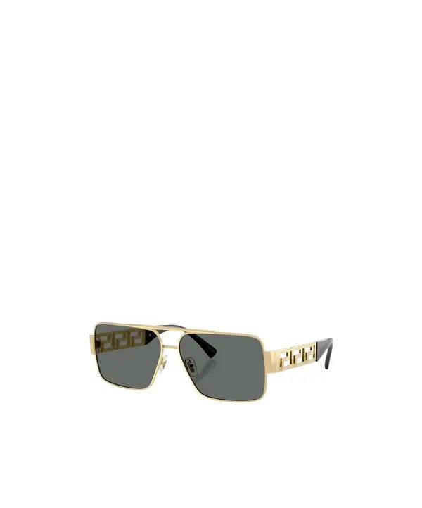 Versace Rectangle Frame Sunglasses - Gray