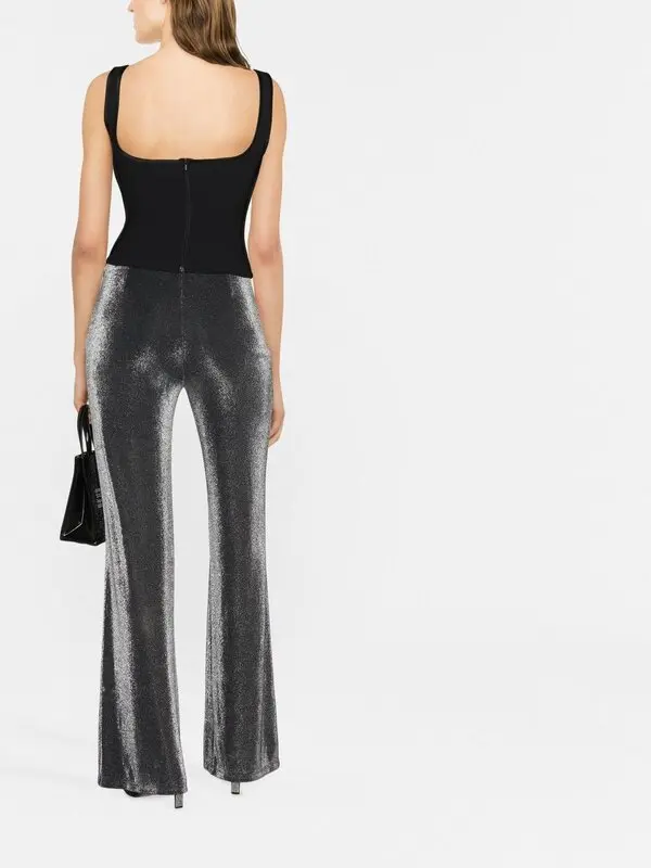 ROTATE BY BIRGER CHRISTENSEN Cut-out Wide-leg Pants