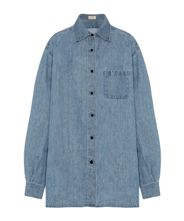 THE ROW Nesson Button-up Denim Shirt - Blue