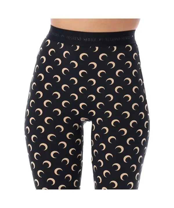 MARINE SERRE Moon Print Leggings - Black
