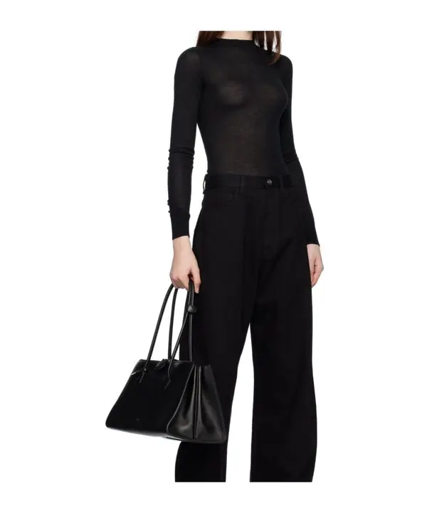 Alaïa Le Teckel Logo Tote Bag