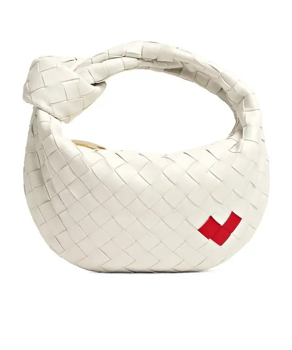 Bottega Veneta Mini Jodie - White/lacquer Red