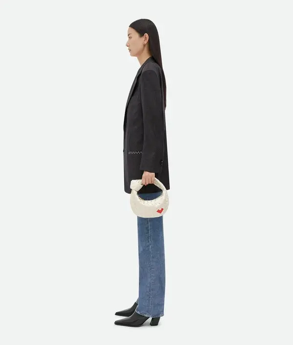 Bottega Veneta Mini Jodie - White/lacquer Red