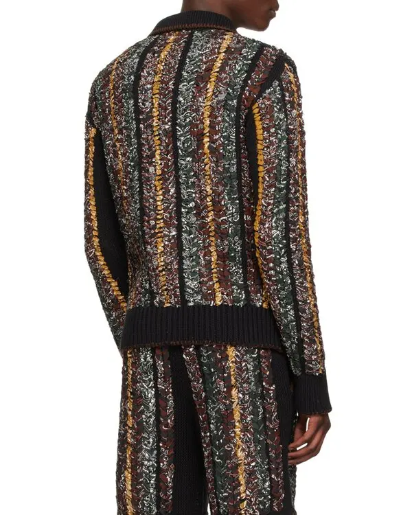 Amiri Logo Knit Lapel Sweater