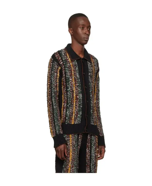 Amiri Logo Knit Lapel Sweater