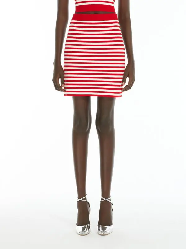 Max Mara Striped Knit Skirt