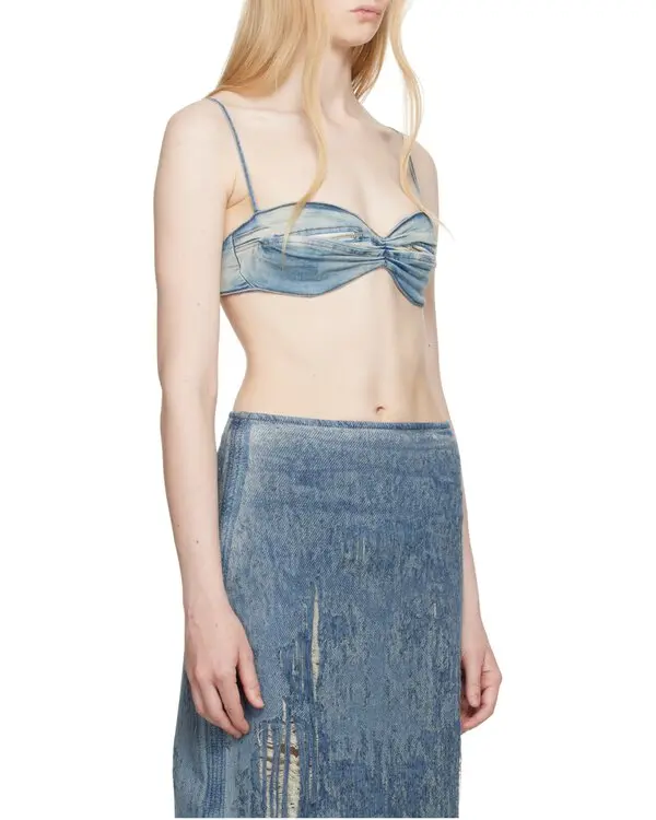 DIESEL® De-ouchy-s Denim Bandeau Top