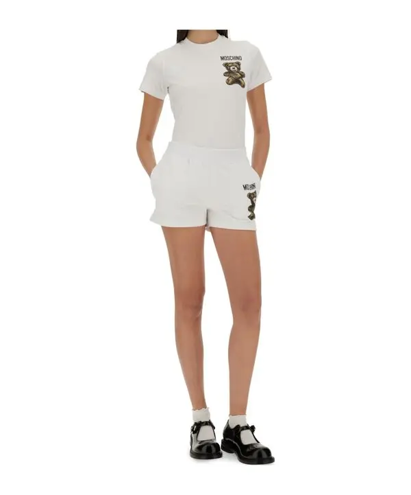 Moschino Pattern Elastic Waist Shorts