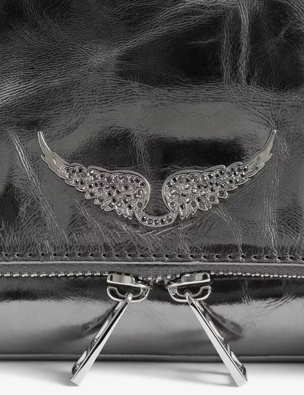 Zadig&Voltaire Rock Vintage Clutch Bag - Gray
