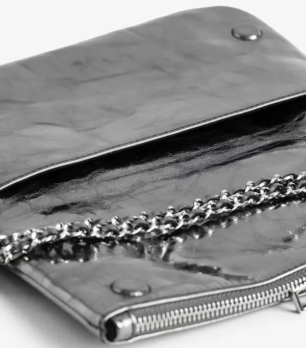 Zadig&Voltaire Rock Vintage Clutch Bag - Gray