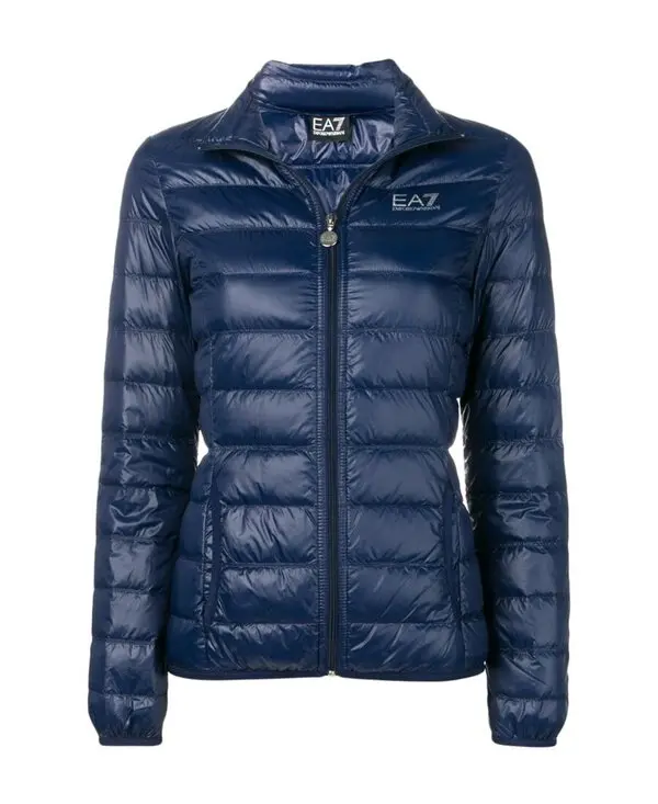 EA7 Quilted Logo Down Jacket