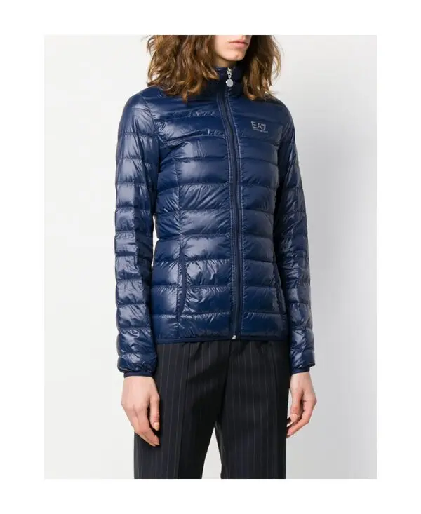 EA7 Quilted Logo Down Jacket
