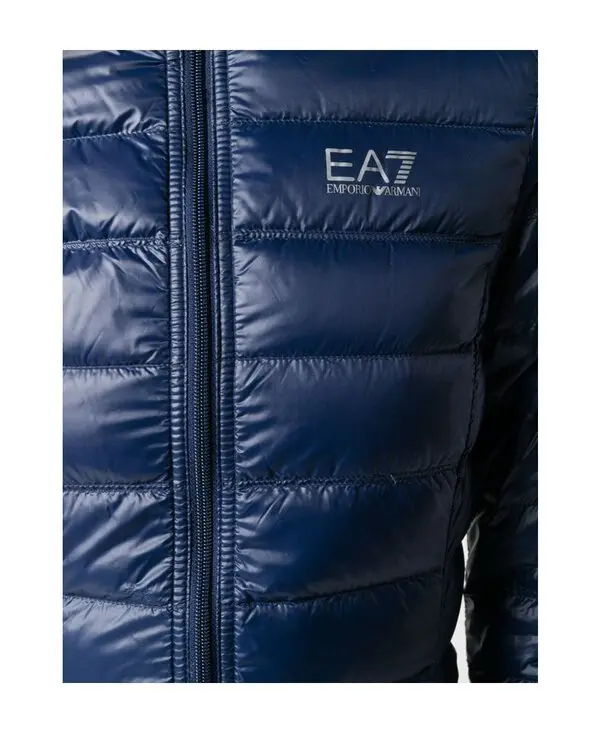 EA7 Quilted Logo Down Jacket