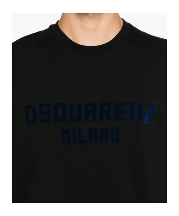 Dsquared2 Logo-print Cotton T-shirt - Black