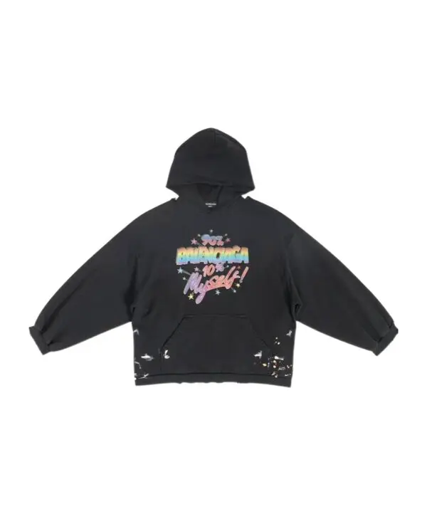 Balenciaga Logo Print Hoodie - No