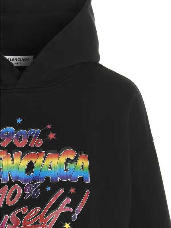 Balenciaga Logo Print Hoodie