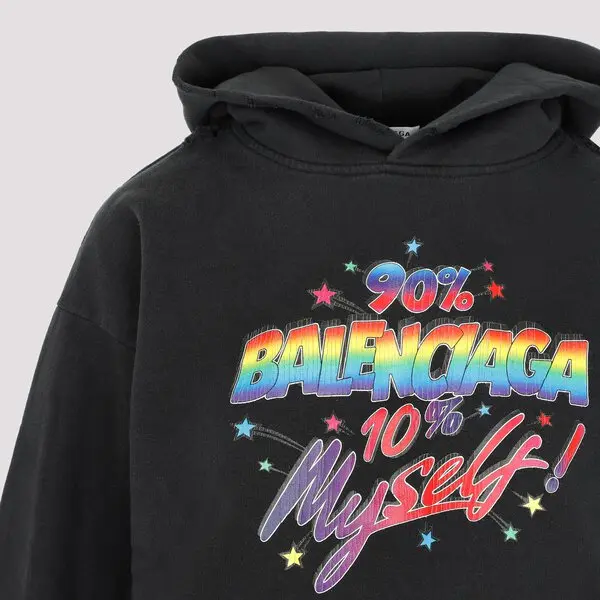 Balenciaga Logo Print Hoodie