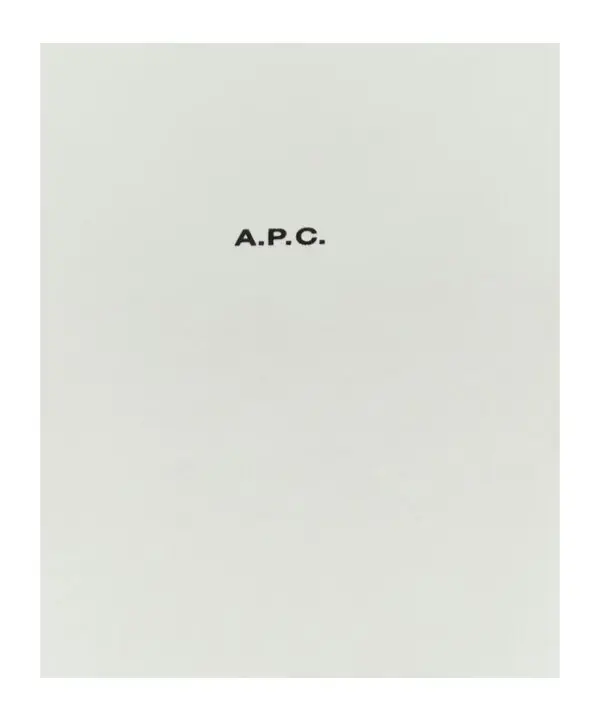 A.p.c. Crewneck Short-sleeved T-shirt With Contrasting Logo - White