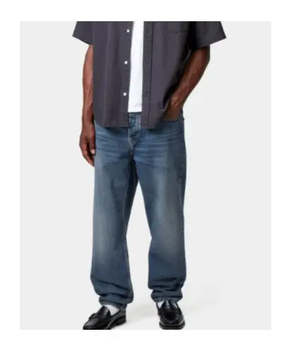 Carhartt Work In Progress Newel Logo-patch Straight-leg Jeans