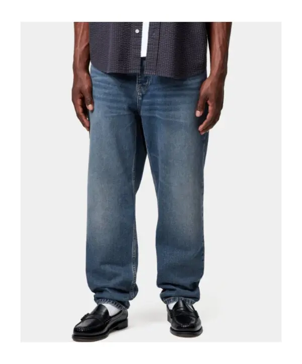 Carhartt Work In Progress Newel Logo-patch Straight-leg Jeans