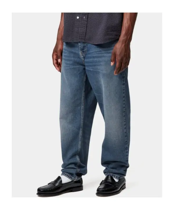 Carhartt Work In Progress Newel Logo-patch Straight-leg Jeans