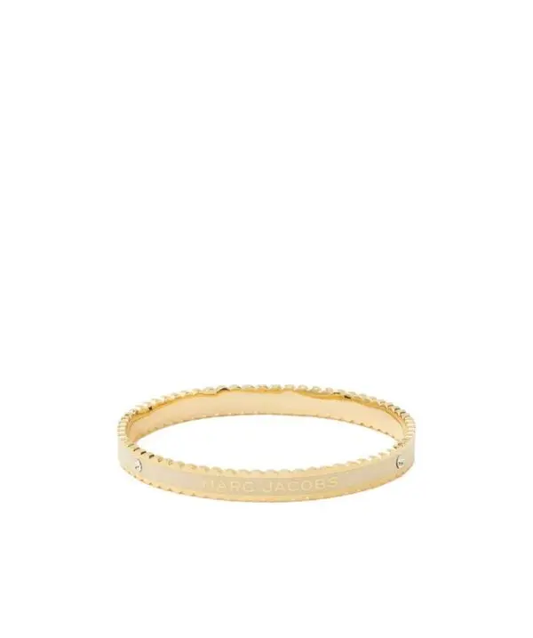Marc Jacobs Medallion Scalloped Logo Detailed Bracelet - Yellow