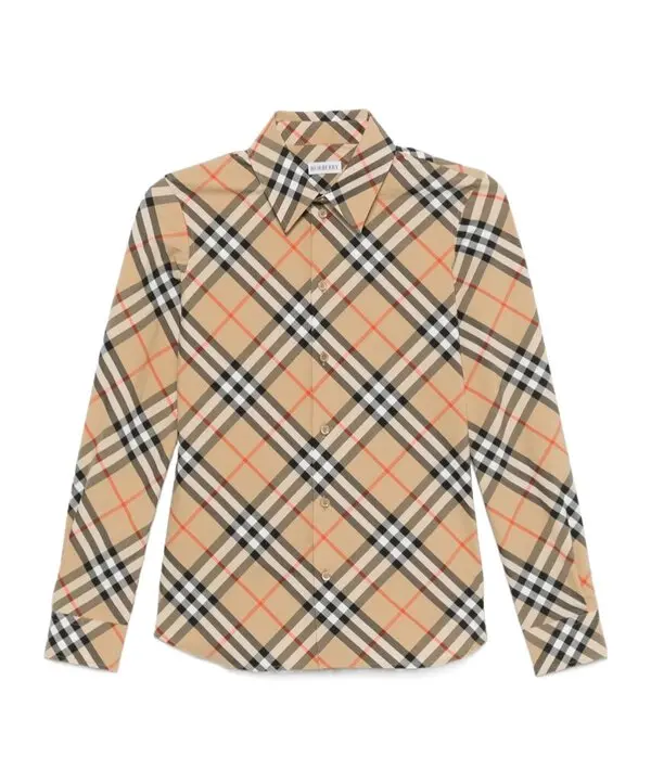 Burberry Long Sleeve Checked Shirt - No