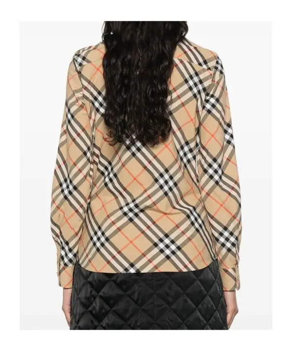 Burberry Long Sleeve Checked Shirt - No