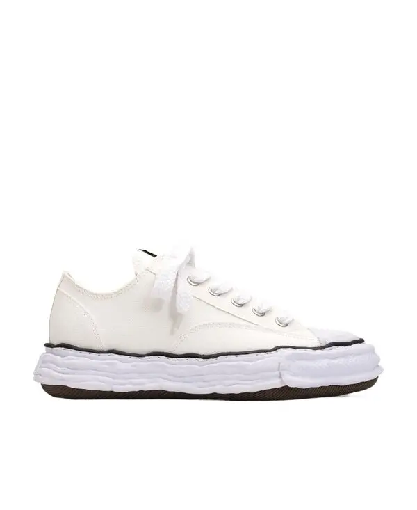 Mihara Yasuhiro Round-toe Lace-up Sneakers - White