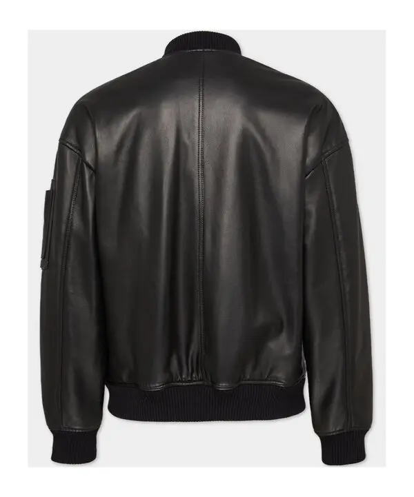 Dsquared2 Leather Bomber Jacket