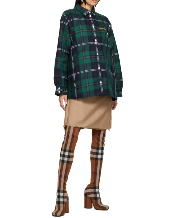 Burberry Checked Long-sleeve Shirt