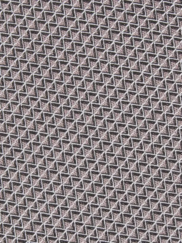 Zegna Geometric Jacquard Silk Neck Tie - Pink