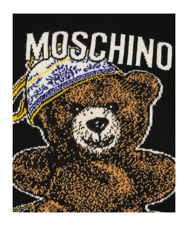 Moschino Long Sleeve Crew Neck Sweater