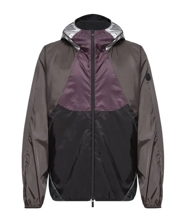 Moncler Color-block Hooded Jacket - Silver