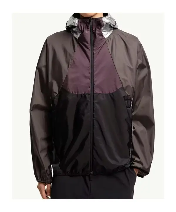 Moncler Color-block Hooded Jacket - Silver