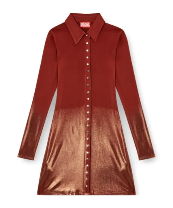 DIESEL® D-pol Polo Mini Dress