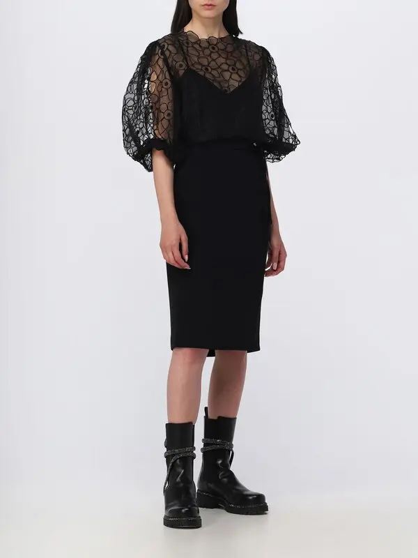 Red Valentino Embroidered Lace Blouse
