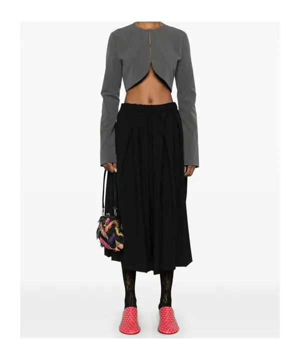 Comme Des Garçons Wide Leg Pleated Trousers