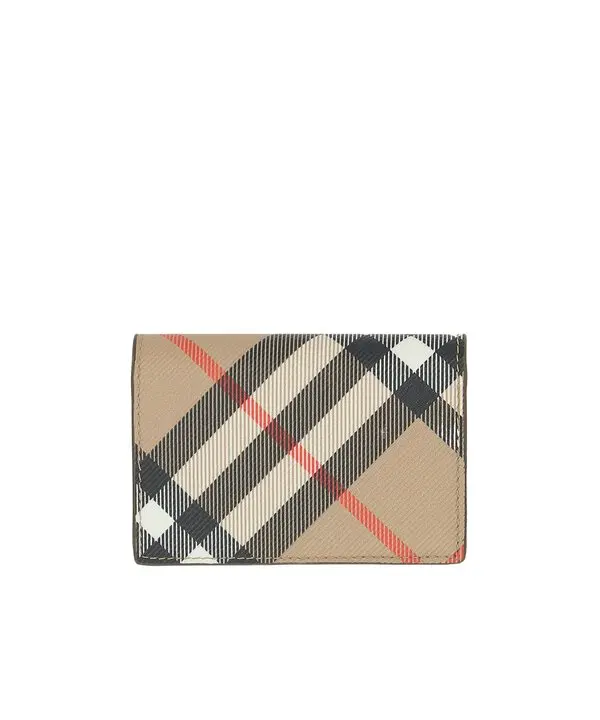 Burberry Nova Check Bi-fold Card Holder - Nude