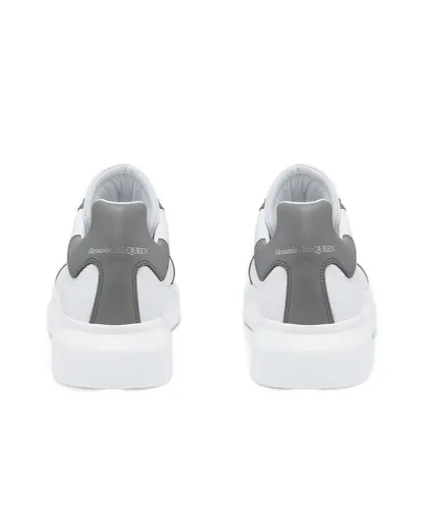 Alexander McQueen Oversized Lace-up Sneakers - Off-white/cool Gray