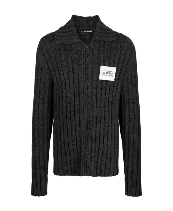 Dolce & Gabbana Zipped Knit Sweater
