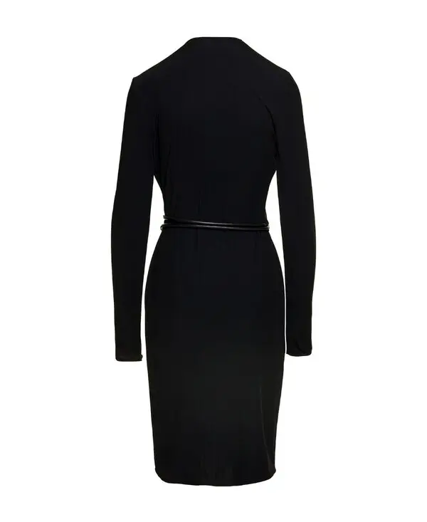 TOM FORD V-neck Belted Wrap Dress