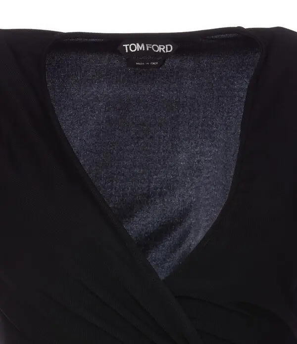 TOM FORD V-neck Belted Wrap Dress