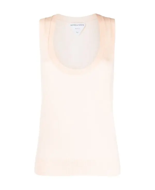 Bottega Veneta Sleeveless Knit Tank Top - White