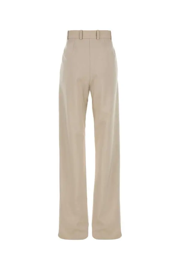 Saint Laurent Mid-rise Tailored Pants - Light Brown